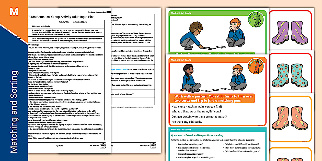 Eyfs Maths Match The Objects Plan And Resource Pack