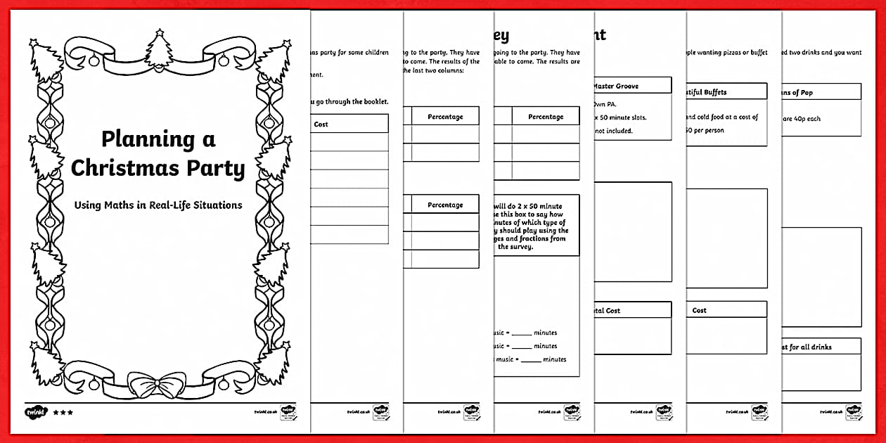 Christmas Maths Problem Solving KS2 - Primary Resources