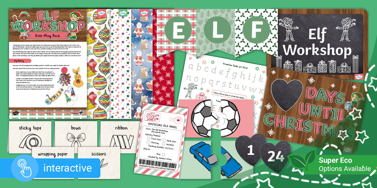 Elf Workshop Role-Play Pack