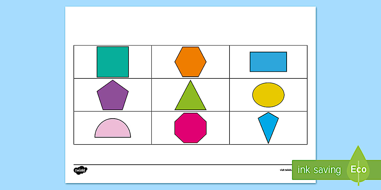2D Shape Barrier Game (teacher made) - Twinkl