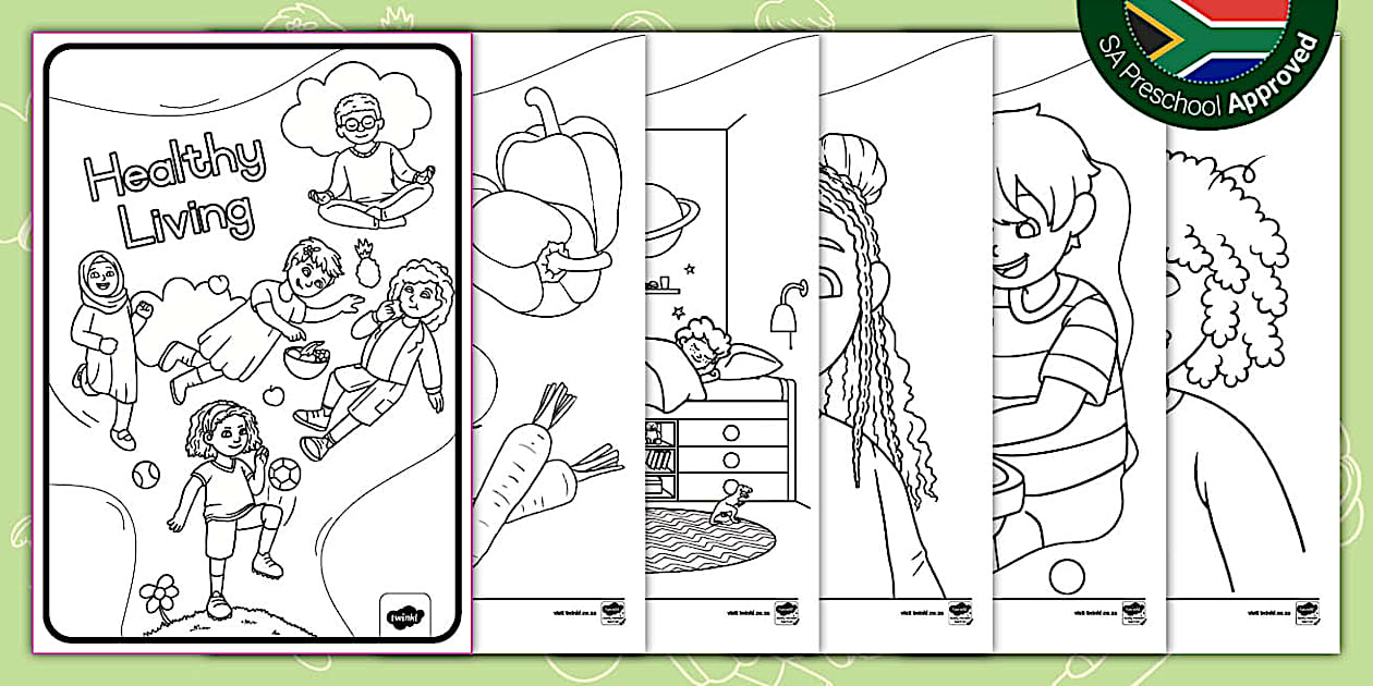 Healthy Living: Colouring Pages (teacher made) - Twinkl