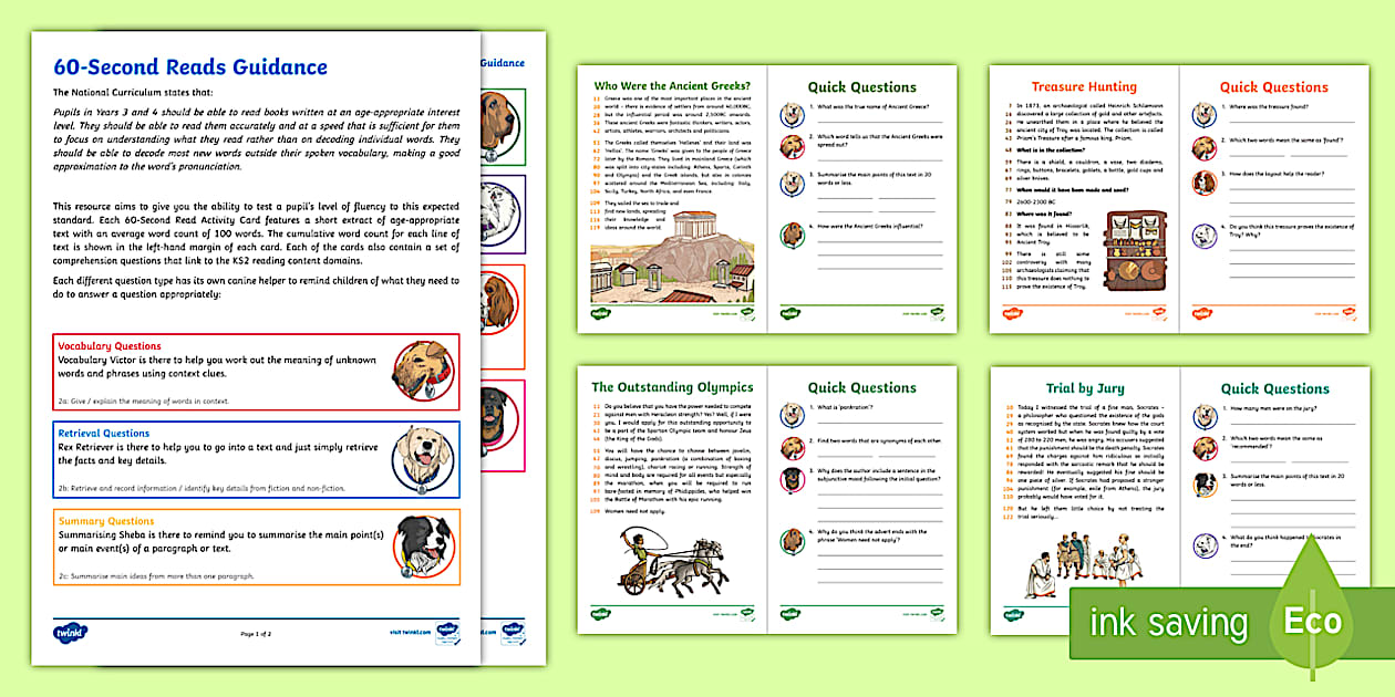 60-Second Reads: Ancient Greece Activity Pack (teacher made)