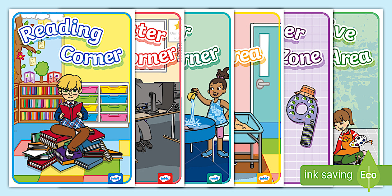👉 Classroom Area Signs (teacher made) - Twinkl