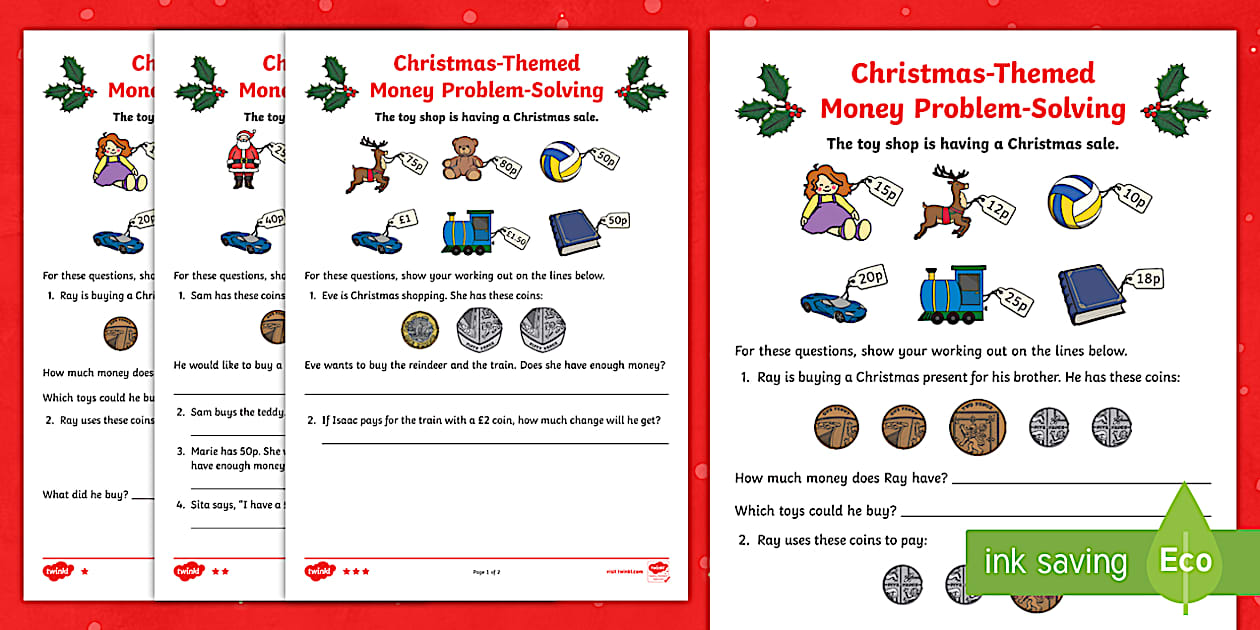 Christmas Money Worksheets | Measures | Primary Resources