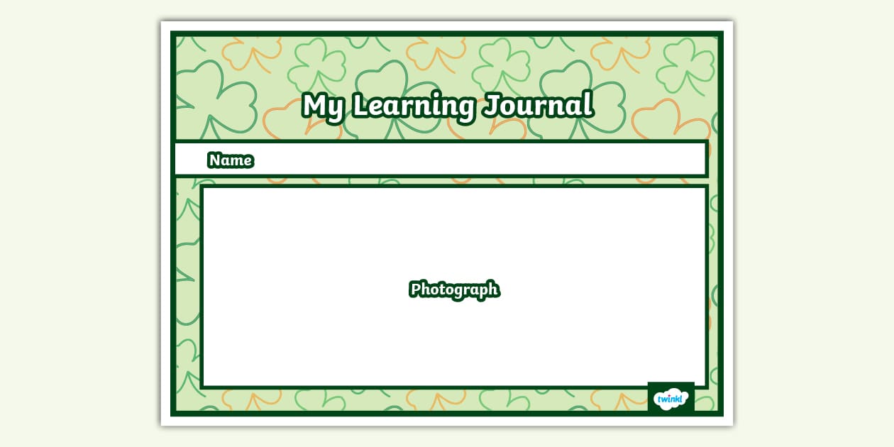 Folder Cover Learning Journal
