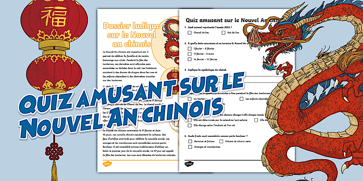Dossier ludique sur le Nouvel an chinois