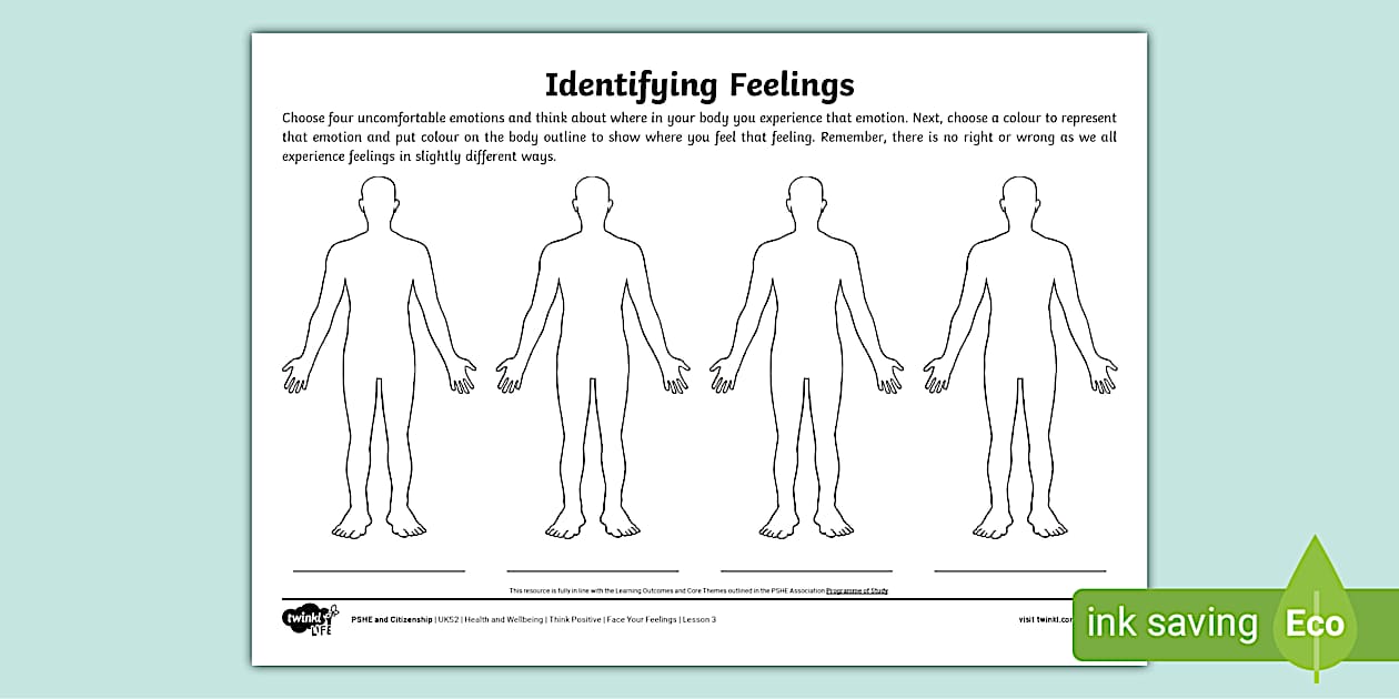 KS2 Identifying Emotions Activity Sheet - PSHE Resources