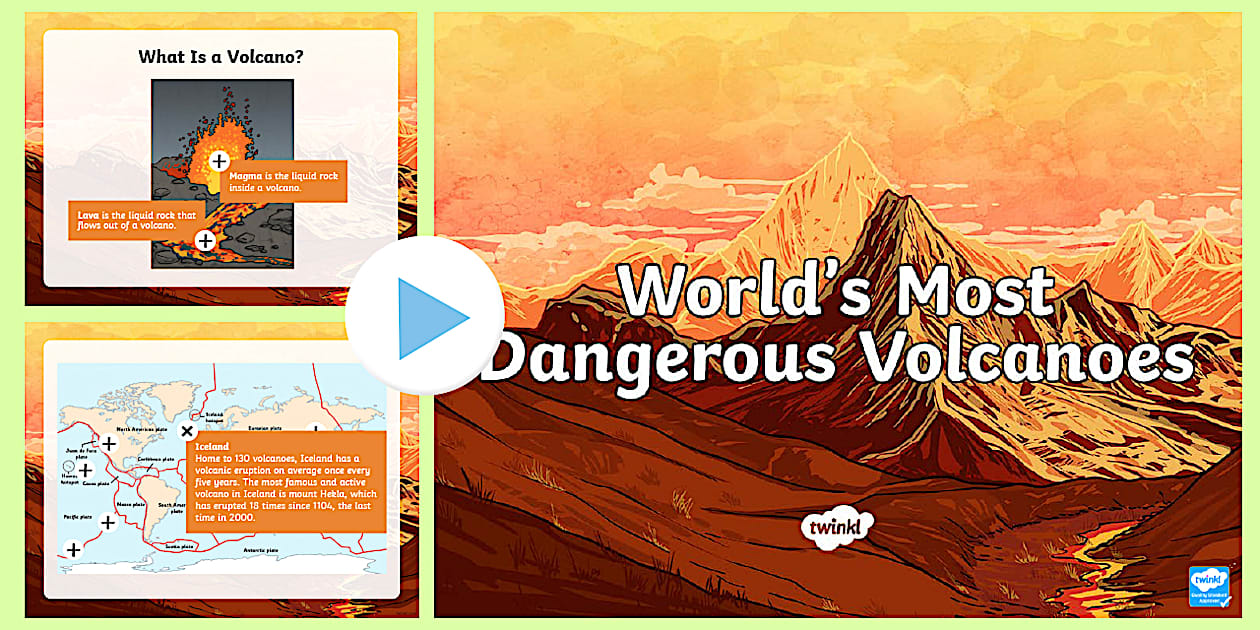 World's Most Dangerous Volcanoes PowerPoint (teacher made)
