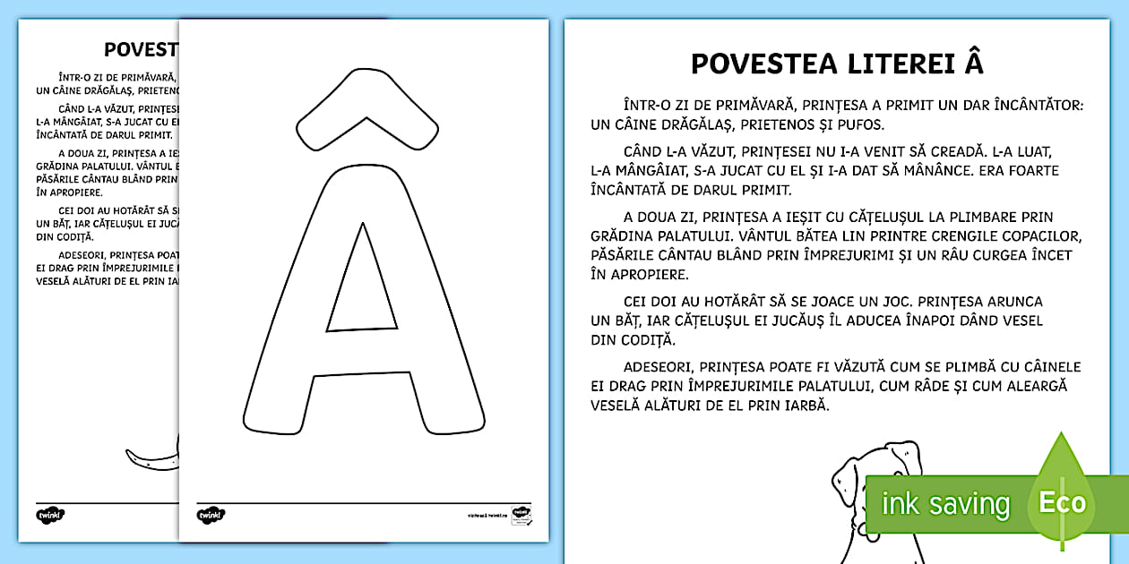 Litera Â – Povestea literei - Twinkl