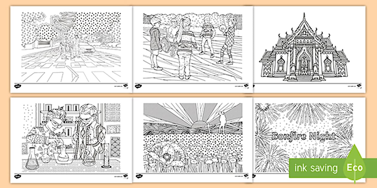 KS2 November Colouring Pages - Twinkl
