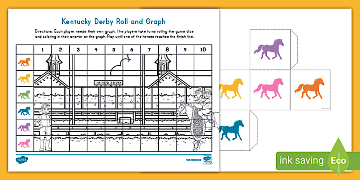 Kentucky Derby Roll and Graph | Math Resource | Twinkl USA