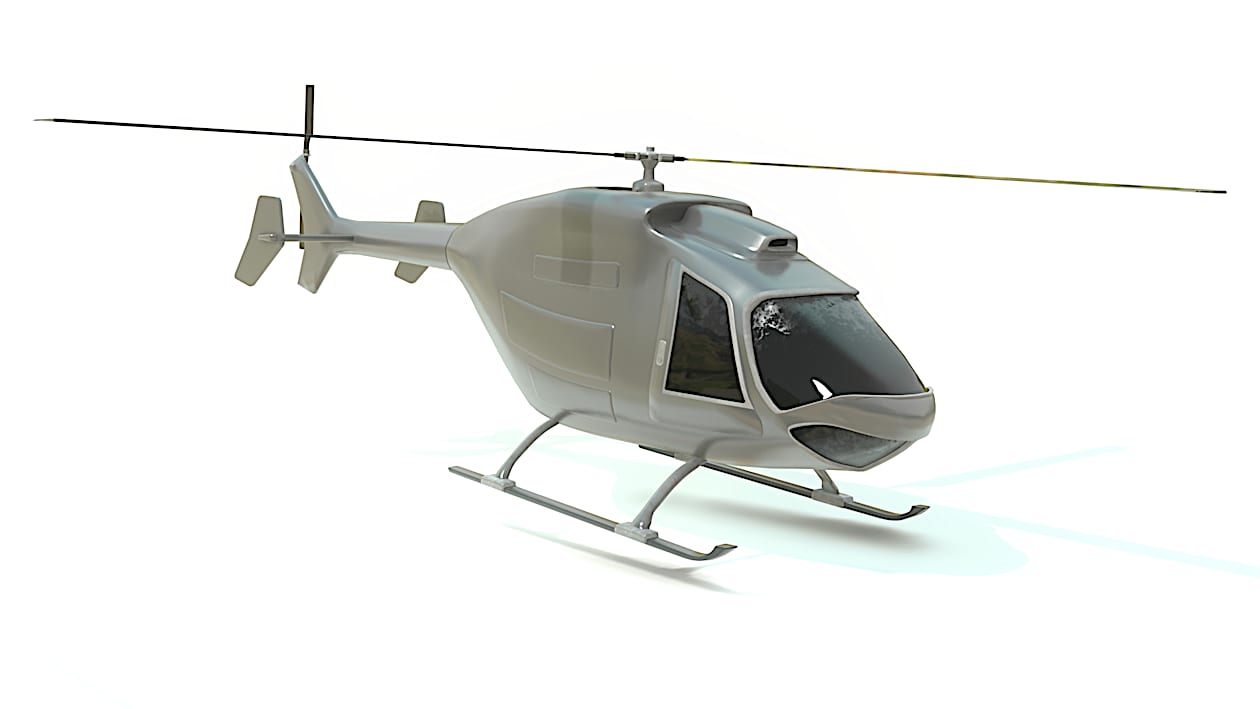 3D Model: Vehicles - Helicopter (Teacher-Made) - Twinkl