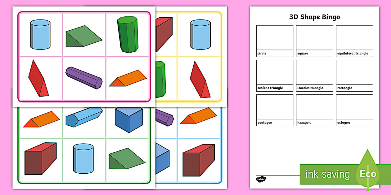 3D Object Bingo (teacher made) - Twinkl