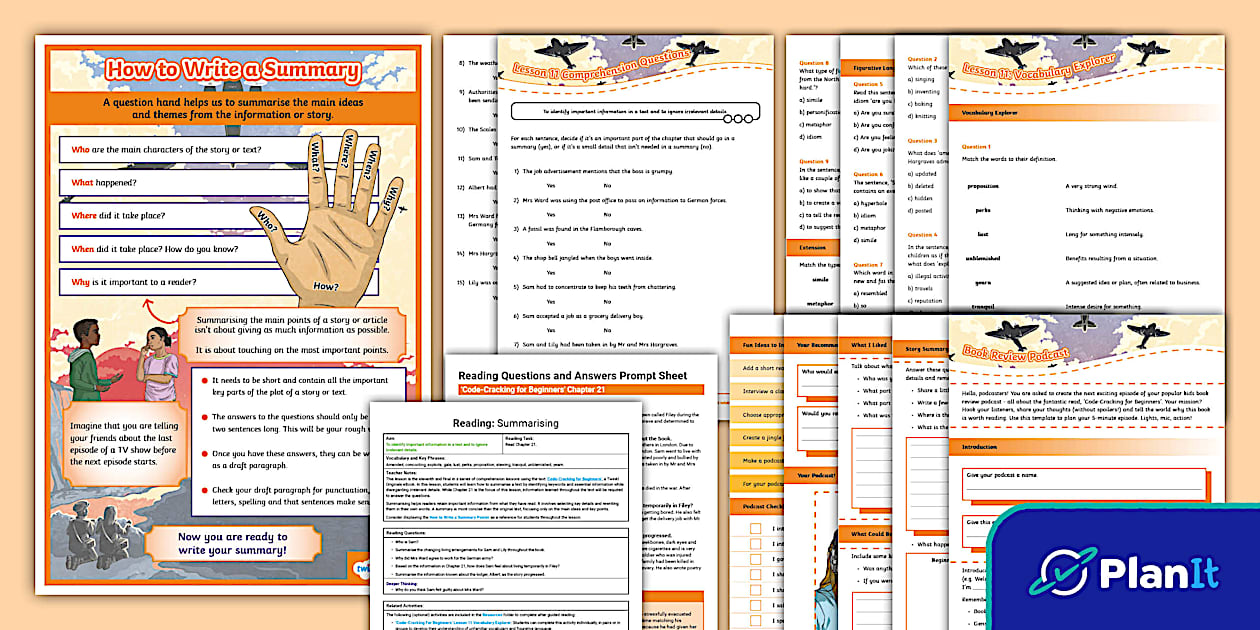 Year 6 'Code-Cracking for Beginners': Reading Lesson 11