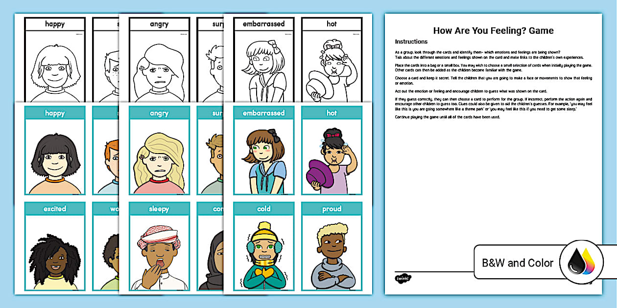 Guess the Feeling Game for Emotions Learning | Twinkl USA