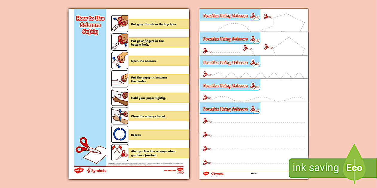 Twinkl Symbols: Scissor Cutting Skills Activity Pack