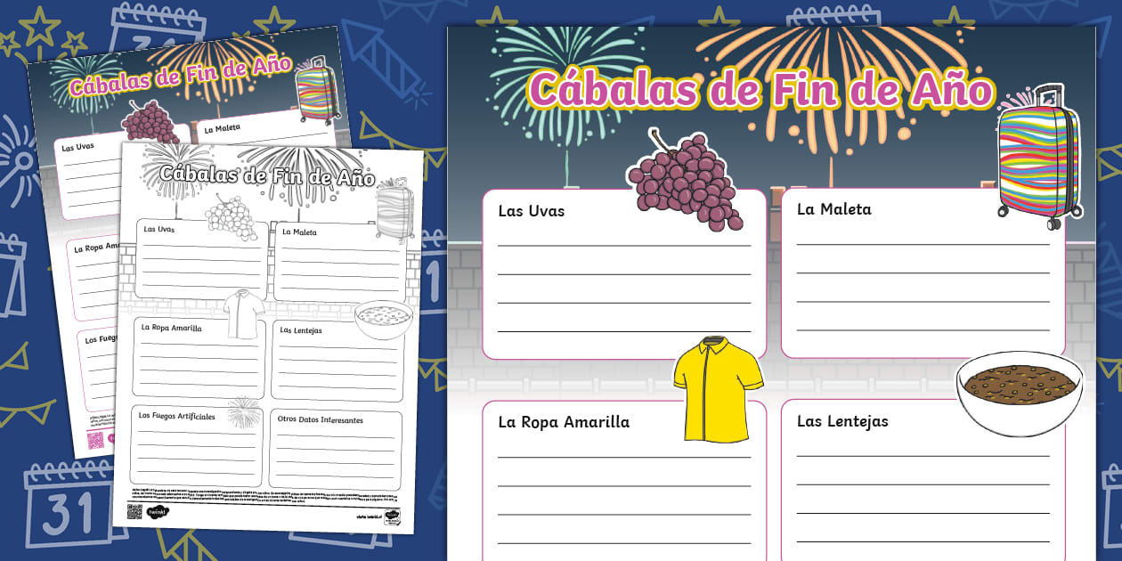 Ficha de Investigación: Cábalas de Fin de Año - Twinkl