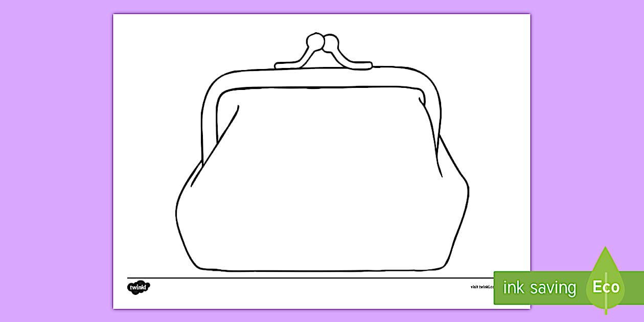 Purse Template | Primary Resources | Twinkl (teacher made)
