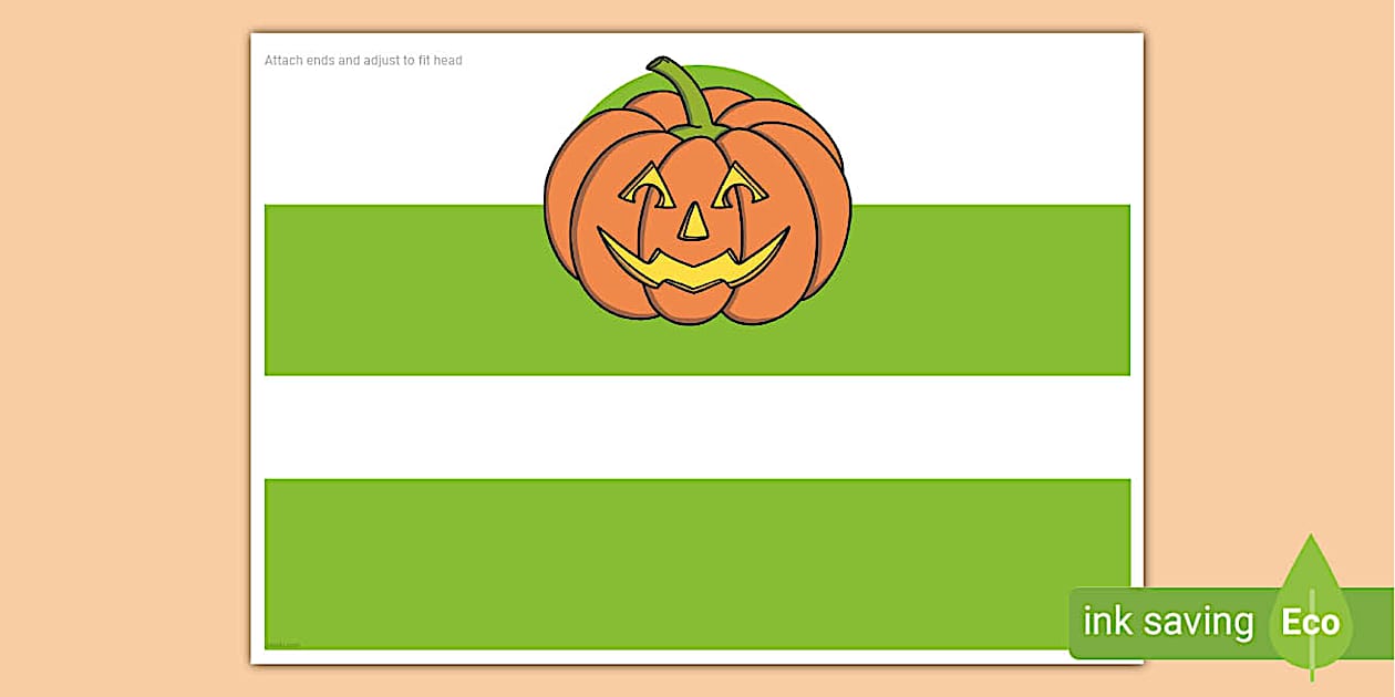 Pumpkin Headband - Twinkl - EYFS - Role-Play (teacher made)