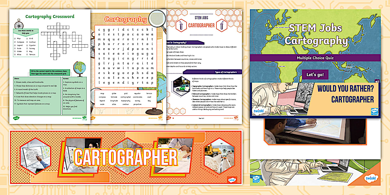 STEM Jobs: Cartographer Resource Pack (teacher made)