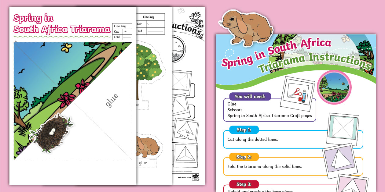 Spring in South Africa Triarama Craft (teacher made)