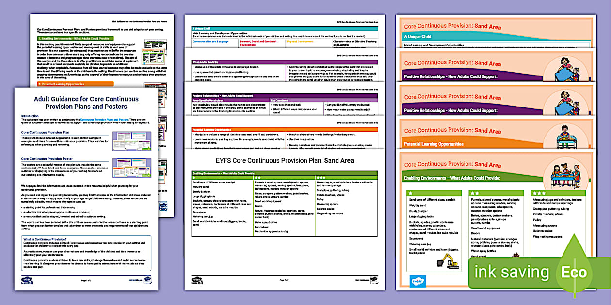 EYFS Sand Area Continuous Provision Planning Pack (Ages 3-5)