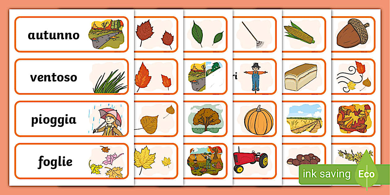 Le Parole dell'Autunno | Scuola Primaria
