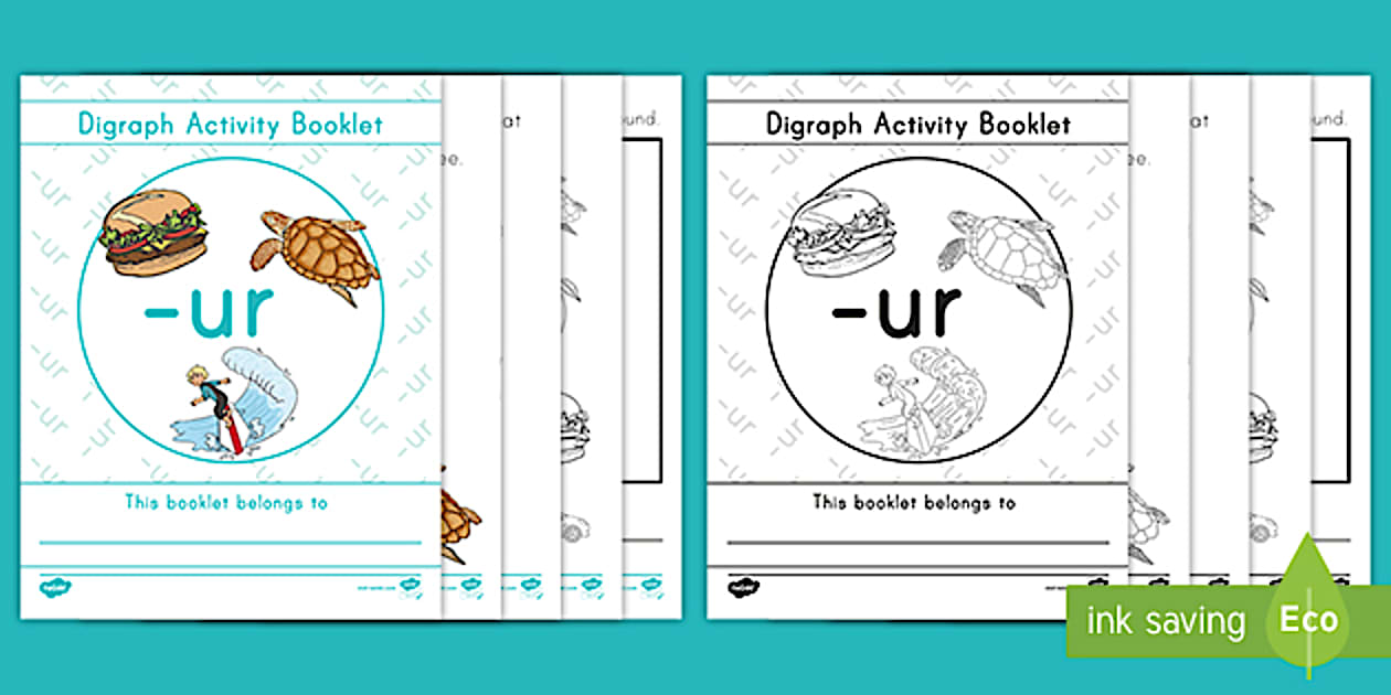 -ur Digraph Activity Booklet (teacher made) - Twinkl
