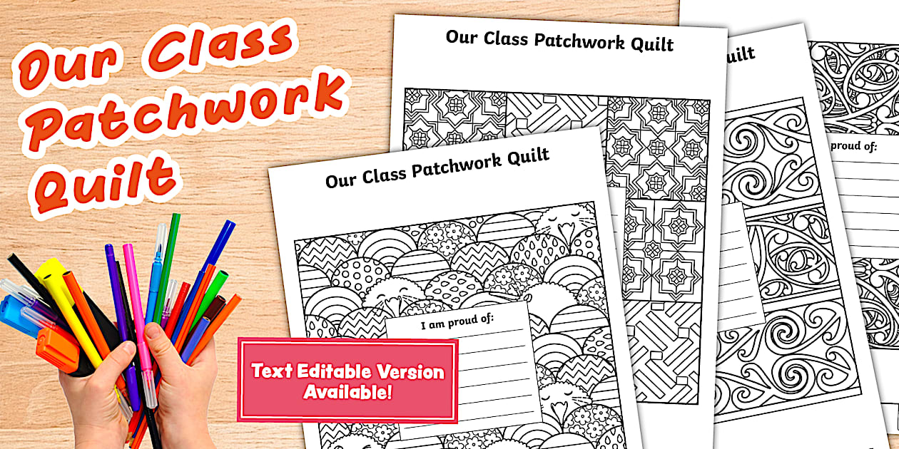 Our Class Patchwork Quilt - KS2 - Twinkl
