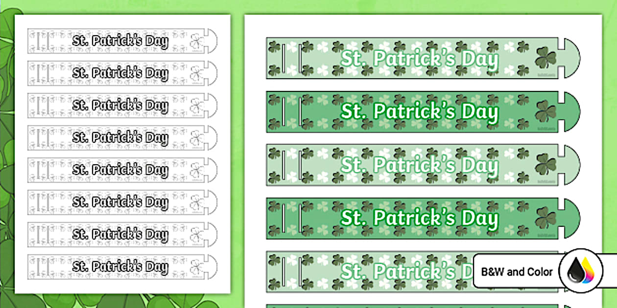 St Patrick's Day Wristband Craft | Resources | Twinkl USA