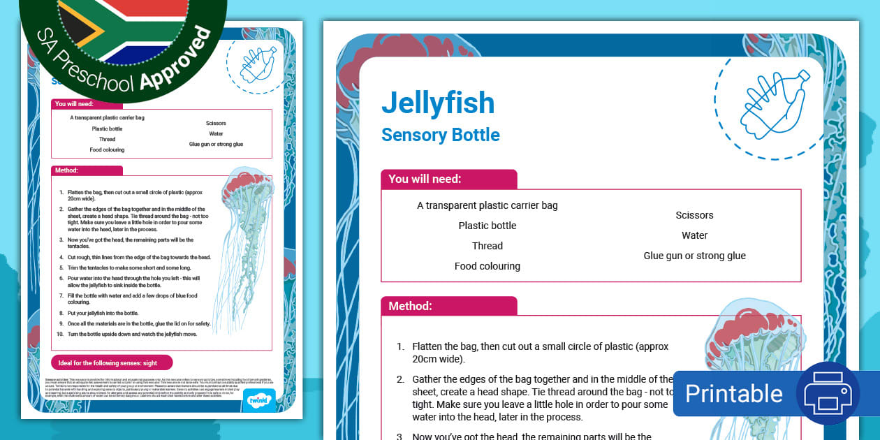 Under the Sea Jellyfish Sensory Bottle (teacher made)