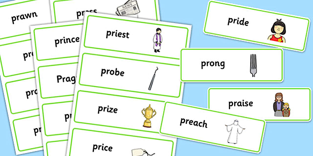 PR Sound Word Cards (teacher made) - Twinkl