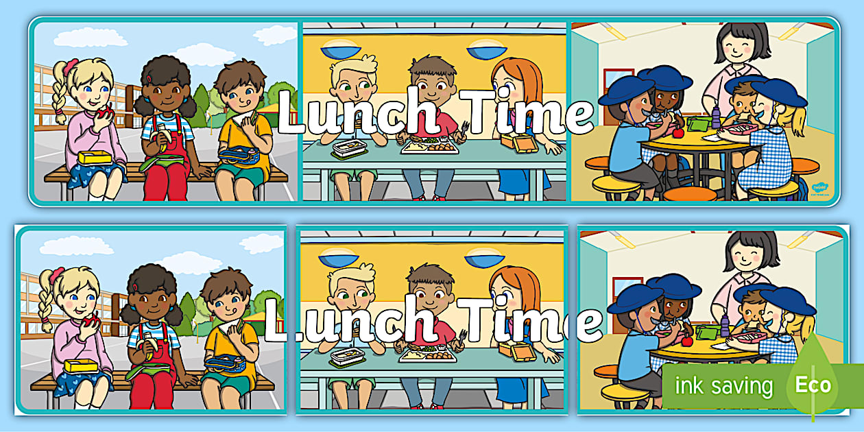 Cursive Lunch Time Banner (teacher made) - Twinkl