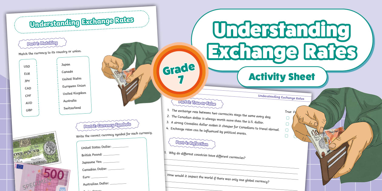 Understanding Exchange Rates Activity Sheet