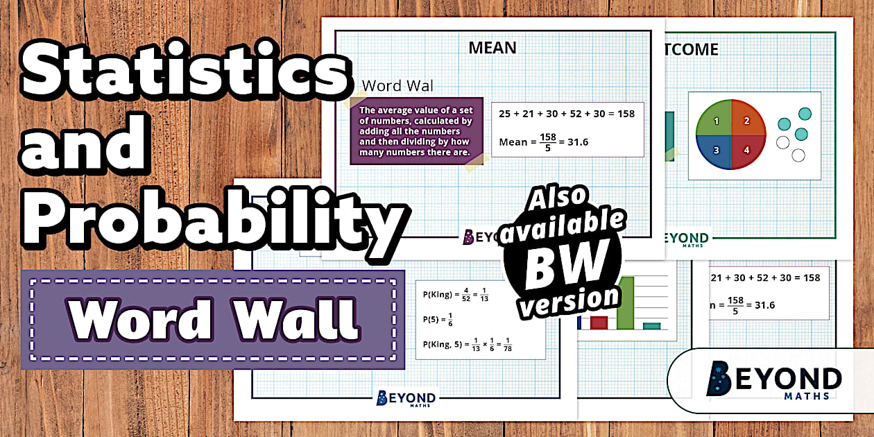 Statistics and Probability Word Wall