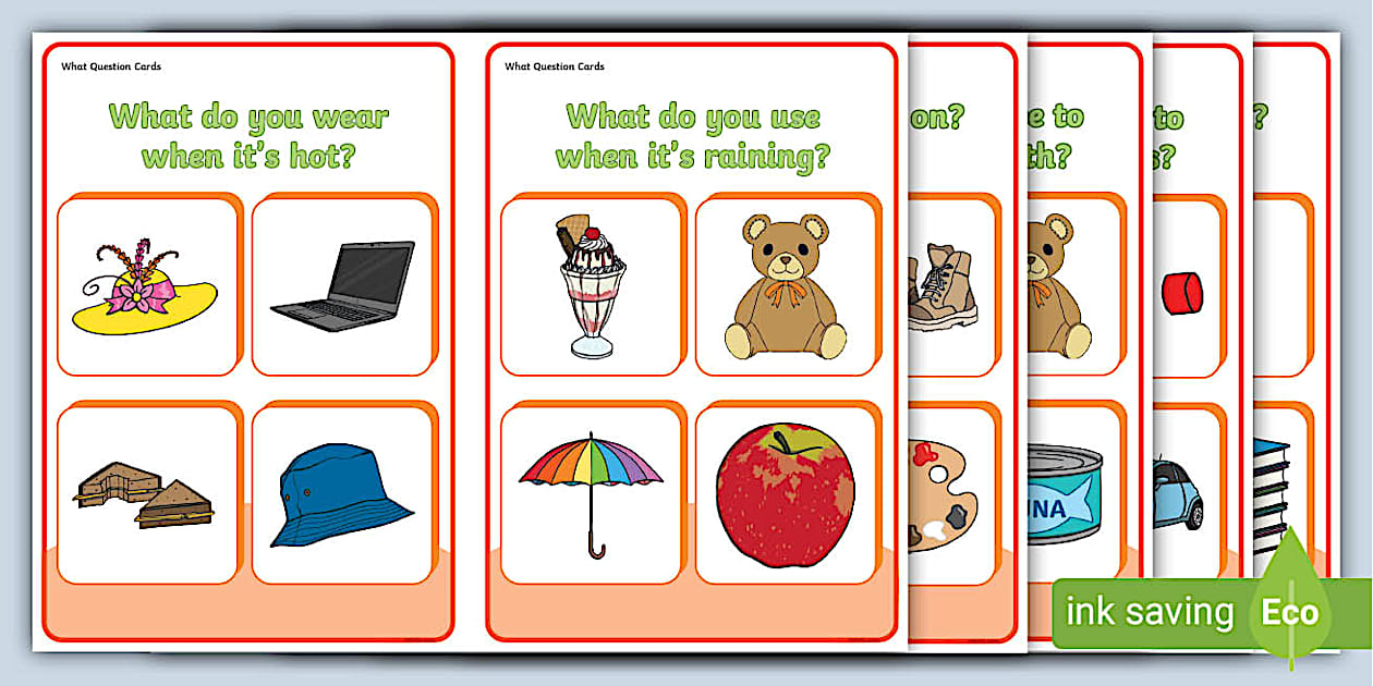 What Question Cards 2 (teacher made) - Twinkl