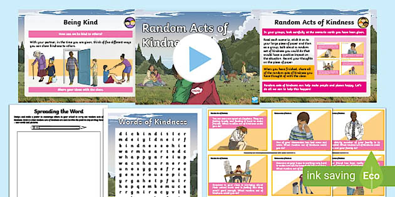 PSHE Kindness Activities - Random Acts of Kindness Lesson