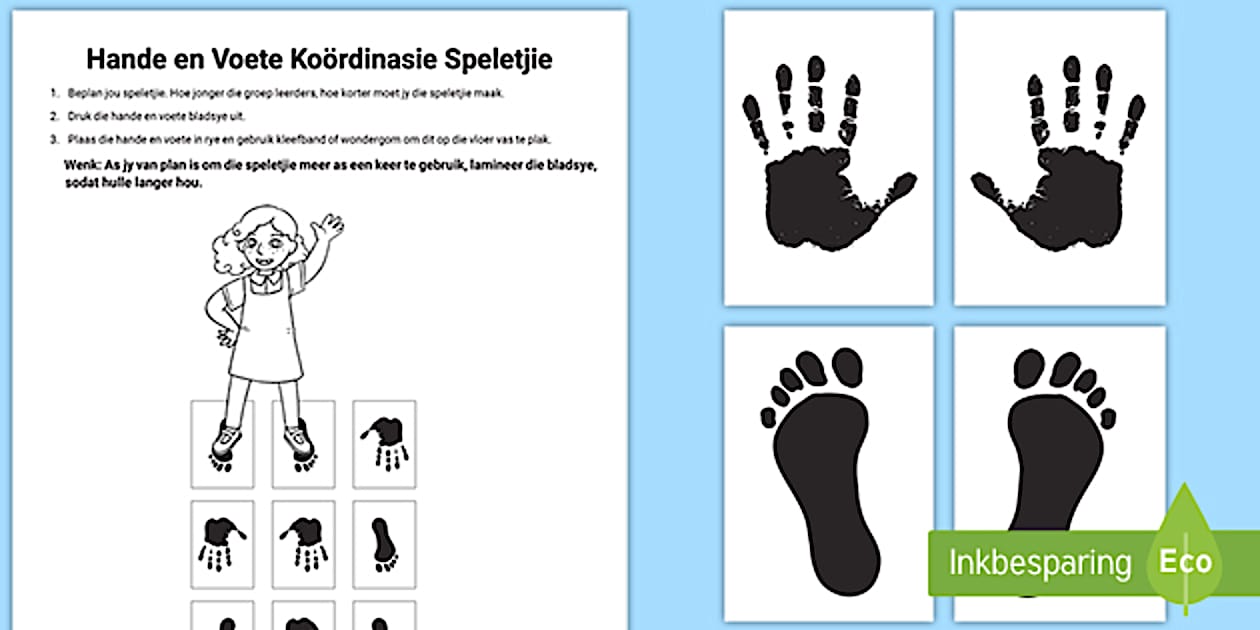 Hande en Voete Koördinasie Speletjie