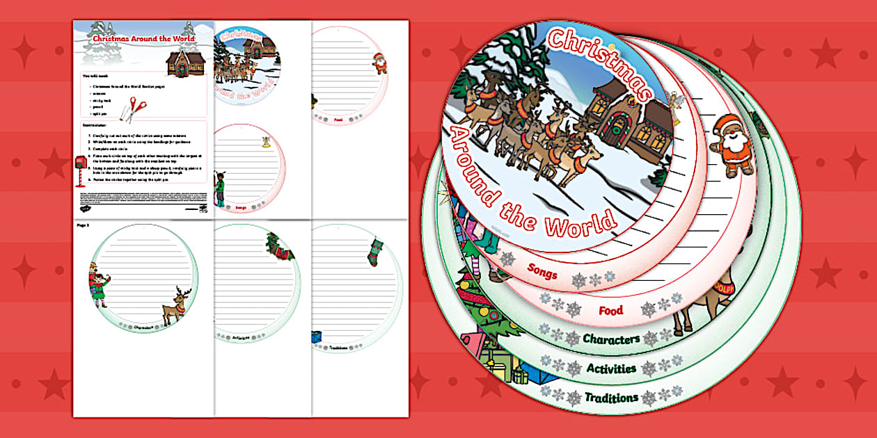 Christmas Around the World Circles Booklet (teacher made)