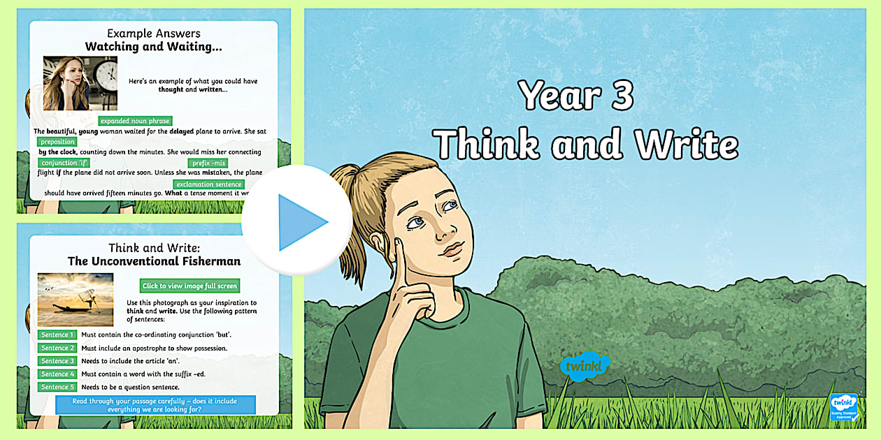 Year 3 Think and Write Activity PowerPoint (teacher made)