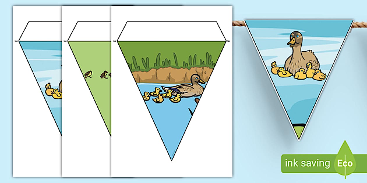 Five Little Ducks Bunting - Primary Resources (teacher made)