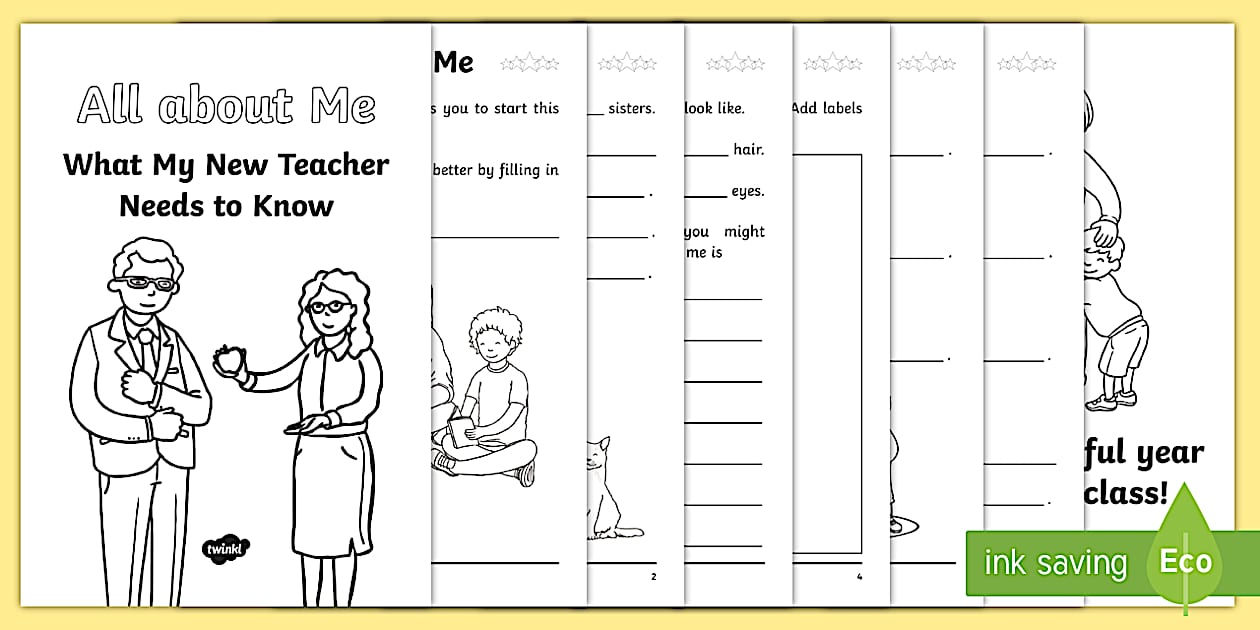 Editable All About Me Activity Booklet | Teaching Resource