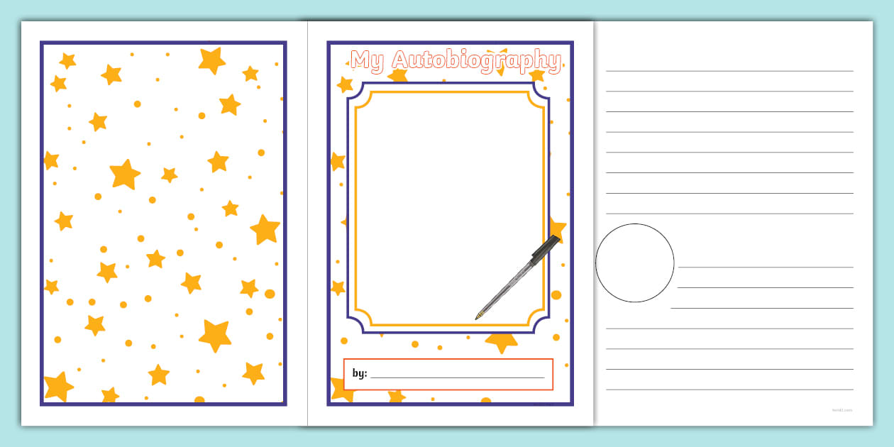 My Autobiography Blank Book Template (Teacher-Made) - Twinkl