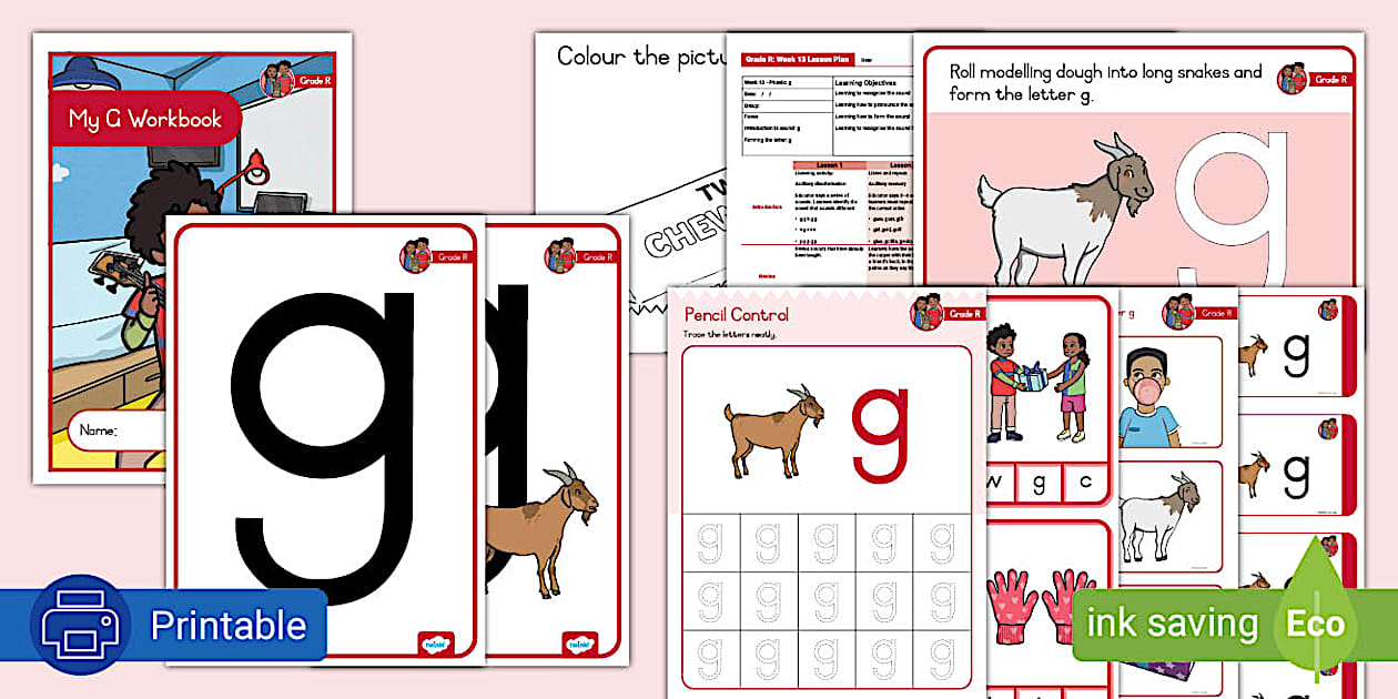 Grade R Phonics Pack G (teacher made) - Twinkl