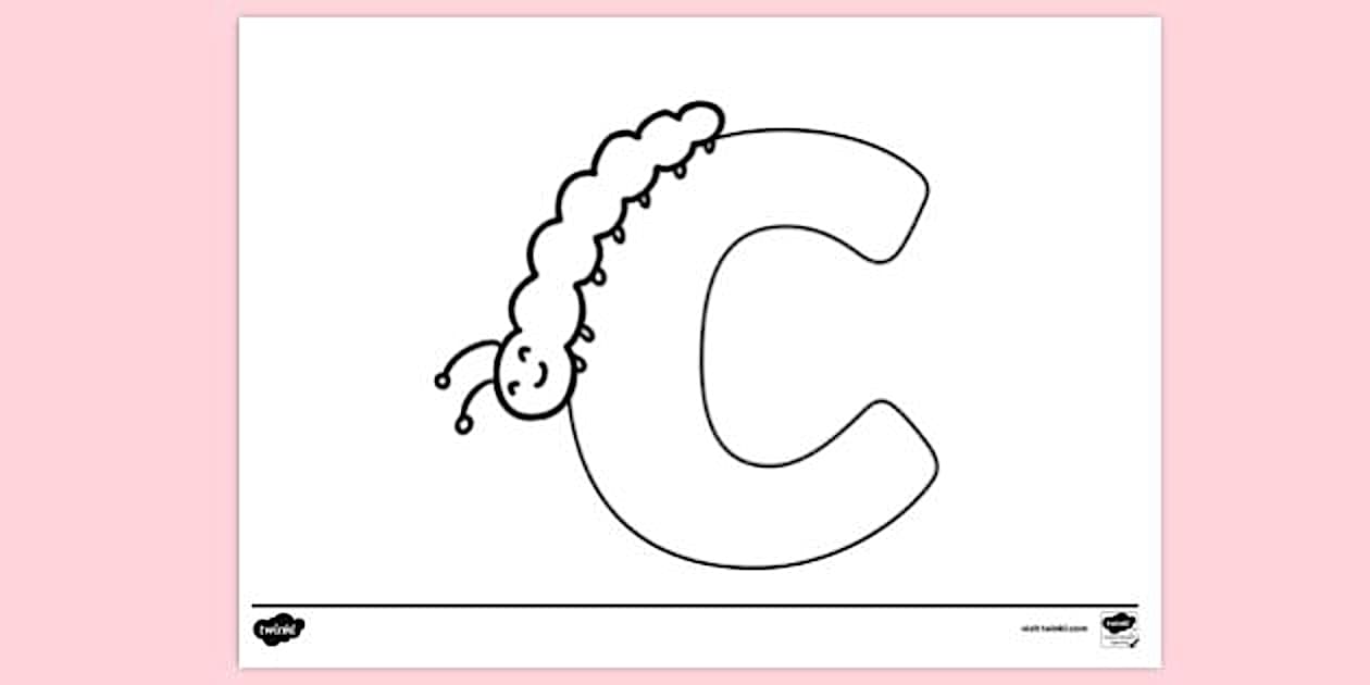 Letter Formation Caterpillar Colouring | Colouring Sheets