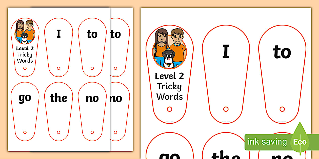 Cursive Level 2 Tricky Word Fan (teacher made) - Twinkl