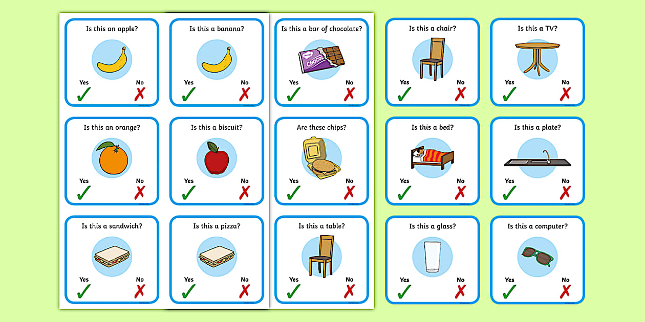 50 Yes or No Question Labels (profesor hizo) - Twinkl