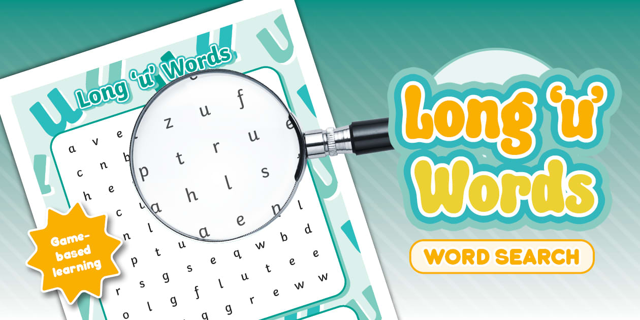 Different Ways To Spell Long 'u' Word Search