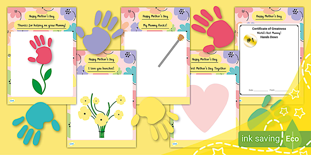 Mother's Day Handprint Ideas (teacher made) - Twinkl