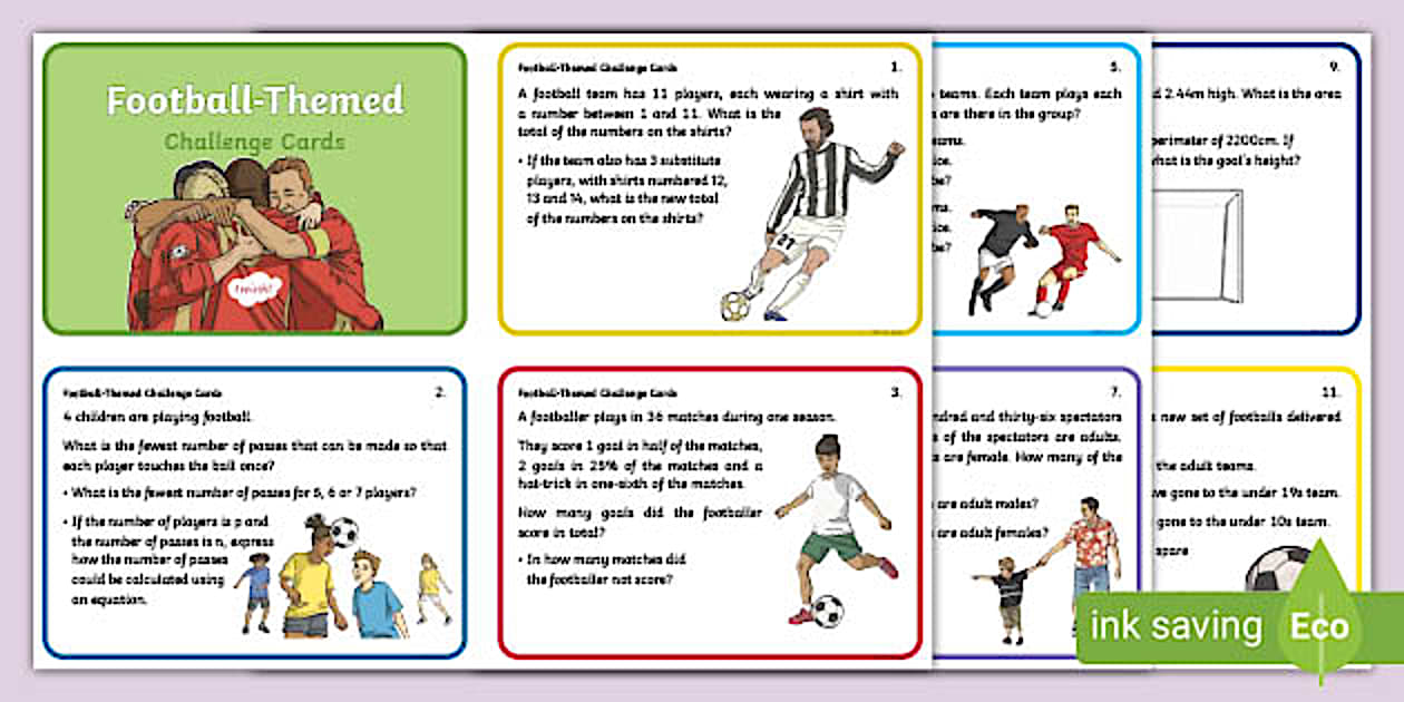 UKS2 - Maths - World Cup Maths Challenge Cards - Twinkl
